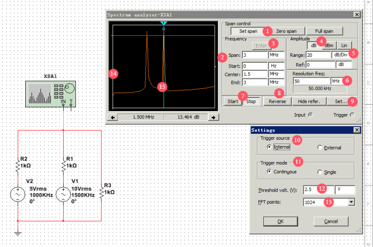 Multisim学习-08 频谱仪的使用 – mis2erp.com技术分享